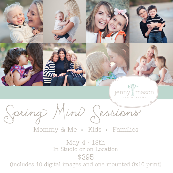 Spring Mini Sessions for Mother's Day! - Showit Blog